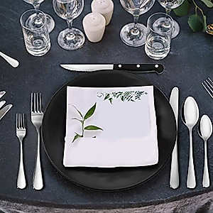 48-Piece Silverware Set with Steak Knives for 8, Stainless Steel Flatware Cutlery Set For Home Hotel, Kitchen Utensils Set Include Fork Knife Spoon, Mirror Polished, Dishwasher Safe