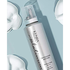 Kenra Platinum Thickening Mousse 12 | Volumizing Styler | Adds Fullness & Body | Humidity Protection Up To 48 hours | Desity Plumping up tp 150% | Thermal Protection | All Hair Types | 6.7 oz