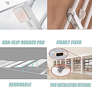 HDAIUCOV Tension Shelf, Expandable Shelf, Adjustable Shelves for Closet/Camper 11.81"-15.75"
