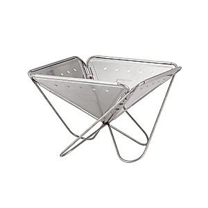 Snow Peak Pack & Carry (M) Fireplace - Made of Durable Stainless Steel - 13.75 x 13.75 x 9.75 in