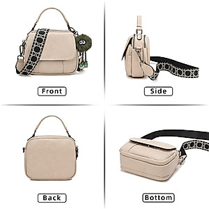 Love Deliver Crossbody Bags for Women Small Leather Purses for Ladies Shoulder Bag with Detachable Straps