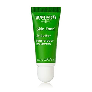Weleda Skin Food Lip Butter, 0.27 Ounce, Plant Rich Moisturizing Lip Care with Sunflower Seed Oil, Chamomile and Calendula