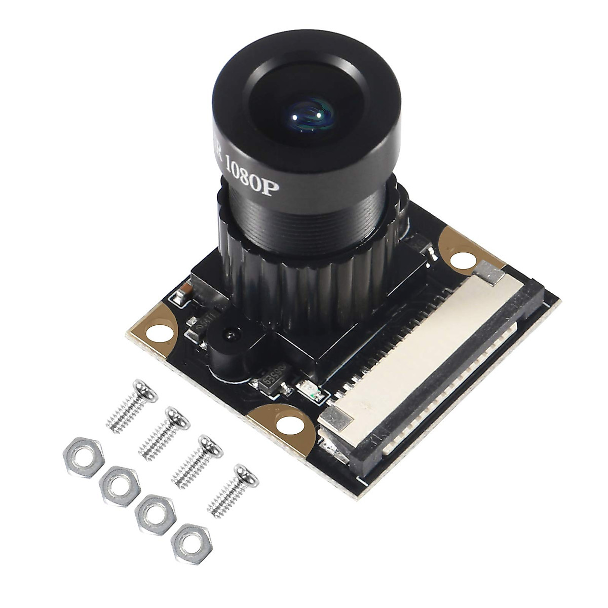 MELIFE for Raspberry Pi 4 Camera Day & Night Vision Camera Adjustable-Focus Module 5MP OV5647 Sensor Webcam Video 1080p with 2 Infrared IR LED Light HD Webcam for Raspberry pi 3 B+/3B/2B/4B