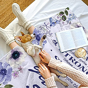 KJACGAD Get Well Soon Gifts for Women Sympathy Gifts Thinking of You Gifts Inspirational Spiritual Gifts After Surgery Gifts Feel Better Gifts for Women Christmas Throw Blanket 60X50 Inch