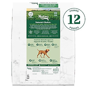 Nutro Natural Choice Puppy Dry Dog Food, Lamb & Brown Rice Recipe, 12 lb. Bag