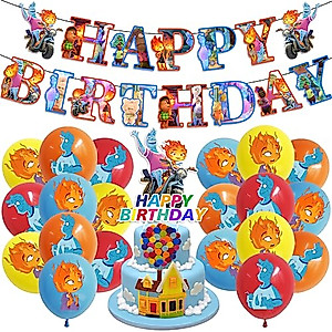 Cifeeo Elemental Birthday Supplies, Elemental Party Decorations with Happy Birthday Banner, Cake Topper, Balloons for Elemental Birthday Decorations, Elemental Themed Party Supplies