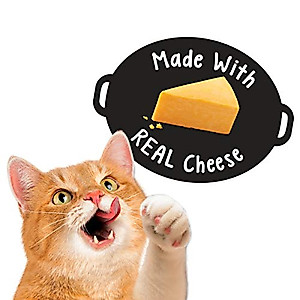 Purina Friskies Made in USA Facilities Cat Treats, Party Mix Cheezy Craze Crunch - 20 oz. Canister