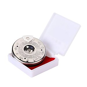 Alomejor Chromatic Pitch Pipe 13 Chromatic Tone Pipe Tuner Sensitive Chromatic Tuner with Case Instrument Turinging