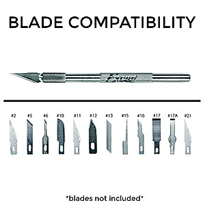 Excel Blades K1 Hobby Knife with Safety Cap, American Made Light Duty Craft Knife, 1 Pack