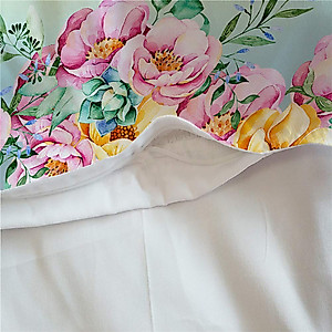 SEISYUKU Twin Duvet Cover Sets for Girls - Cute Bedding Set Twin Size 3 Pieces - Unicorn Duvet Cover and Pillowcases for Kids (Baby Pink, Not Duvet Inside)