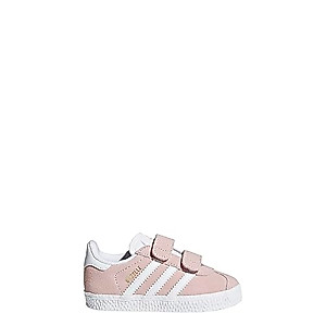 adidas Originals Unisex-Baby Gazelle Running Shoe, Icey Pink/White/White, 7Toddler