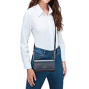 Kate Spade New York Staci Small Flap Crossbody Bag in Black