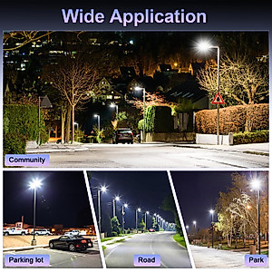 480V 320W LED Parking Lot Light 44800LM, 5000K LED Shoebox Light with Slip Fitter, UL DLC Listed, IP65 Waterproof Commercial Street Area Lighting for Parking Lot, Gym, Driveway, Replace 1200w HID HPS
