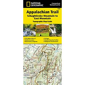 Appalachian Trail, Schaghticoke Mountain to East Mountain [Connecticut, Massachusetts] (National Geographic Topographic Map Guide) (National Geographic Topographic Map Guide, 1509)