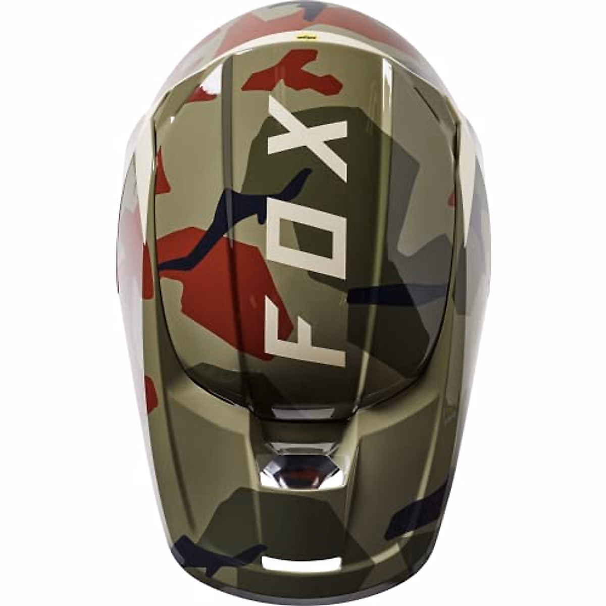 Fox Racing V1 Core Motocross Helmet, BNKR Green Camo, XX-Large