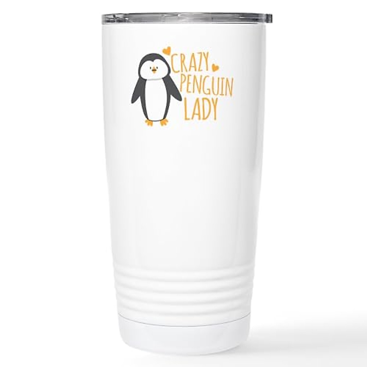 CafePress Crazy Penguin Lady Stainless Steel Travel Mug 20 oz. Insulated Stainless Steel Coffee Tumbler