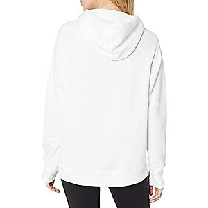 Champion womens Powerblend Fleece Hoodie, Script Logo Hooded Sweatshirt, White-y08113, X-Small US