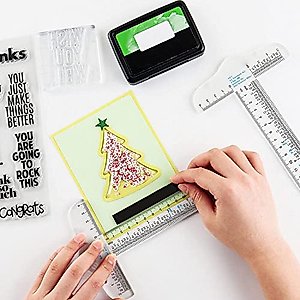 6 Inches Clear Acrylic T-Square Ruler, T Square Ruler, Drafting Tools, Drafting T Square, T Ruler Transparent for Crafting and Drafting