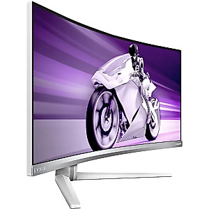 Philips Evnia 34M2C8600 QD OLED Curved Gaming Monitor w/UltraWide WQHD Resolution, 175Hz, AMD FreeSync Premium Pro, USB-C Docking, Height Adjustable, 4-Year Advance Replacement, Xbox PS5 Switch