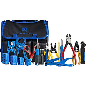 Jonard Tools TK-179 - Advanced Fiber Prep Kit for Slitting, Ringing, Cutting, and Stripping Fiber Optic Cables