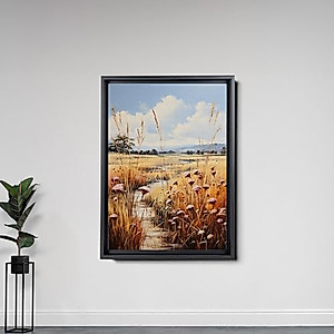 Samsung Frame TV Art Wildflower Field, Flower Meadow, Vintage print, print print, Wall Art, Art Print