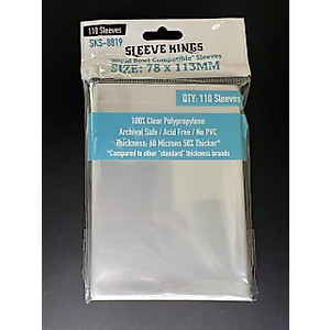 Sleeve Kings Blood Bowl Compatible Sleeves (78x113mm) -110 Pack, 60 Microns