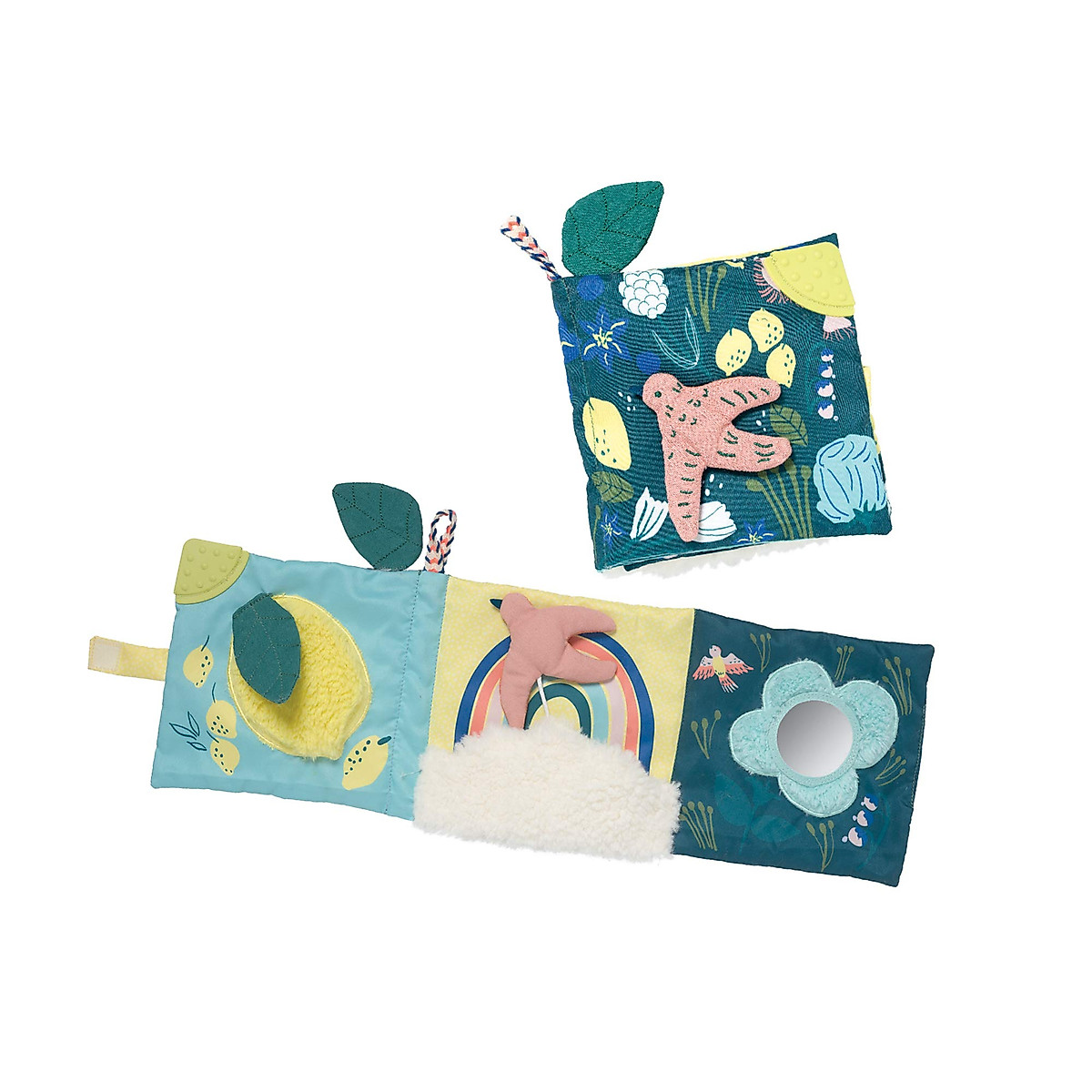 Manhattan Toy Songbird Soft Activity Pat Mat for Babies with Teether, Crinkle Paper and Baby-Safe Mirror