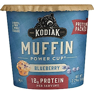 Kodiak Cakes Minute Muffins, Mountain Blueberry, 2.29 Ounce (Packaging May Vary)
