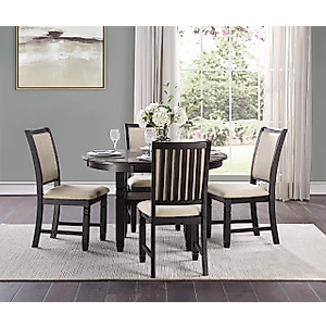 Lexicon Braun 5-Piece Dining Set, Black