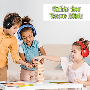 Xuhal 4 Pcs Kids Ear Protection Safety Earmuffs Hearing Protection Headphones for Noise Reduction Soundproof(Multicolor)