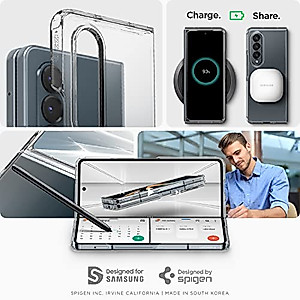 Spigen Ultra Hybrid Designed for Galaxy Z Fold 4 Case (2022) - Crystal Clear