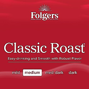 Folgers Coffee Singles Classic Decaf Medium Roast Coffee, 19 Single Serve Coffee Bags