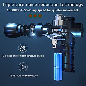 Hand-Held Muscle Massage Gun Deep Tissue Percussion Muscle Back Neck Head Body Shoulder Massager Tools,for Athletes Relieve Sore Muscles and Stiffness