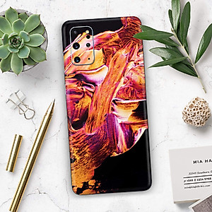 DesignSkinz Liquid Abstract Paint V47 Protective Vinyl Decal Wrap Skin Cover Compatible with The Samsung Galaxy S20 (Screen Trim & Back Glass Skin)