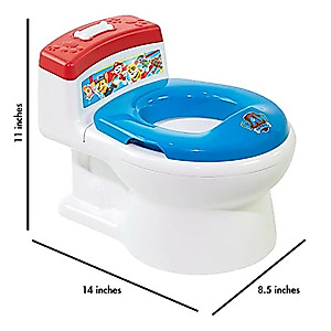 The First Years Nickelodeon Paw Patrol Potty Training Toilet and Toddler Toilet Seat - Potty Training Toilet Seat with Fun Flushing and Cheering Sounds
