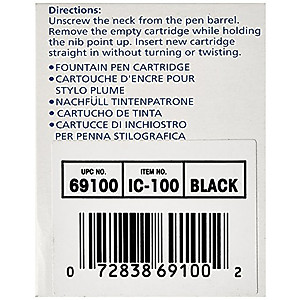 PILOT Namiki Ink Refill Cartridge Black 12Pk