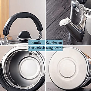 Tea Kettle Stovetop Whistling Tea Kettle Stainless Steel Whistling Tea Kettle Modern Teapot Tea Pot For Stove Top Thicken Stove Top Kettle Tea Kettle for Stove Top