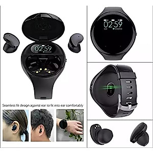 Reloj Audifonos Smartwatch Auricular Con Audifono F9 Mi 2 in 1 Watch with Earbuds Earphones Headphones Earphone Wireless Headset