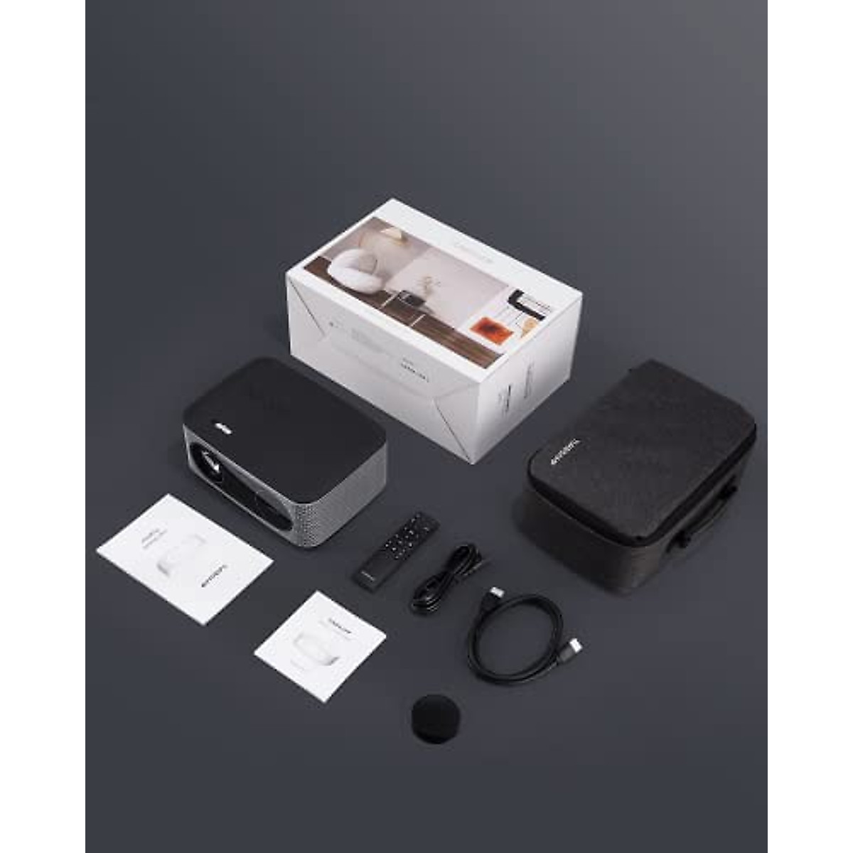 Projector with WiFi and Bluetooth, TURBOAMP 5G Native 1080P Movie Projector, 4K Supported, 300 ANSI Lumen 200" Display Home Movie Theater Projector, Compatible w/TV Stick/Phone/PC/PS5