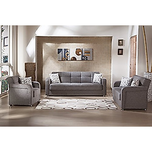 ISTIKBAL Multifunctional Furniture VISION Collection (Sofa Sleeper) DIEGO GRAY