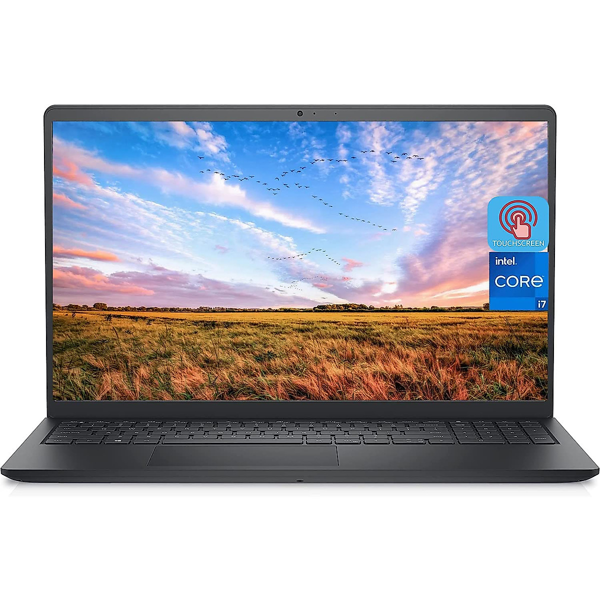 Dell 2023 Newest Inspiron 15 Laptop, 15.6 Inch Touch-Screen Display, Intel Core i7-1255U Processor, 16GB RAM, 512GB SSD, Intel Iris Xe Graphics, Bluetooth, Webcam, Windows 11 Home, Black