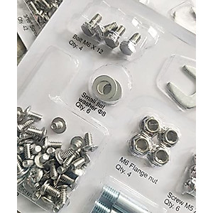 Outdoor Pyramid Propane Patio Heater ​Master Bolt Set - Heater Replacement Hardware Set for Square Glass Tube Patio Heater,polt & Nut & Stud & Wing Nut&fixing Bracket