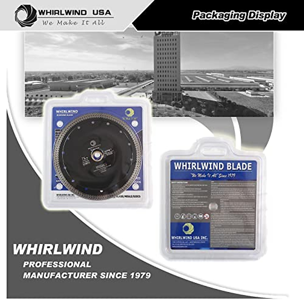 Whirlwind USA LCPM 7",Super Thin Premium Continuous Rim Tile Saw Diamond Blades,for Cutting Porcelain Tiles Granite Marble Ceramics (7 inch)