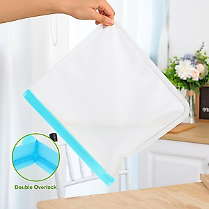 Moretoes Reusable Bags, 12 Pack Food Storage Bags Silicone Bags Reusable Storage, 3 Gallon Bags, 5 Reusable Sandwich Bags, 4 Snack Bags