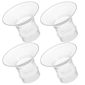 Nanawawa Flange 15, 17, 19, 21mm Insert 24mm Shroud/Flange,Compatible with momcozyS9/S10/S12，Wearable Breast Pump Shields/Flanges， 4 pcs/Each.(17mm/pcs)
