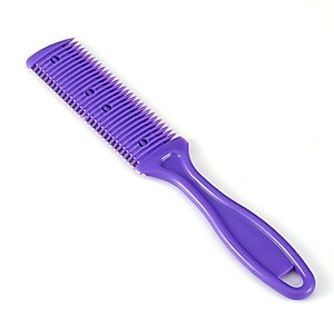 Hair Razor Trimmer Comb, Dual Sides Cutting Slim Haircuts Blade Hair Trimmer Comb for Beauty Salon Home Hairdressing