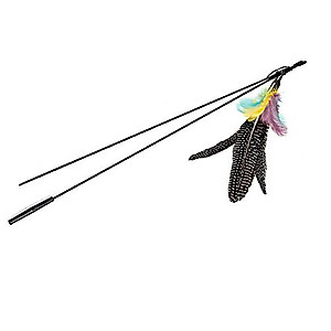 Highland Farms Select Handmade Natural Feather Cat Toy Dah Bird Refills - Interactive Cat and Kitten Toy - 6 Pack