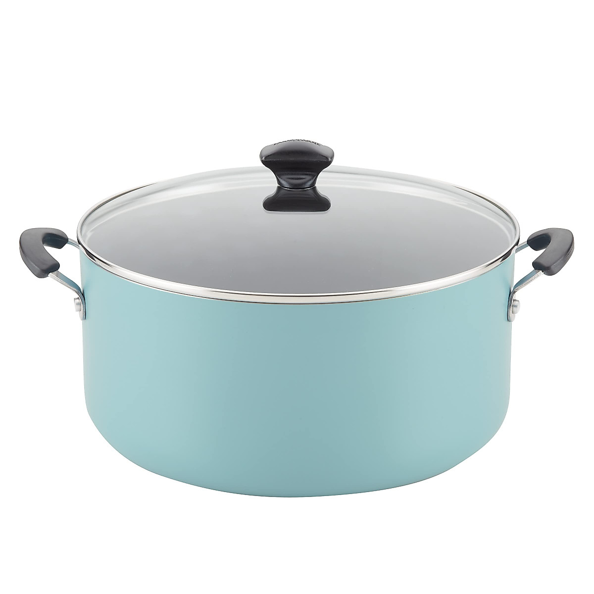 Farberware Cookware Nonstick Stockpot with Lid, 10.5 Quart, Aqua