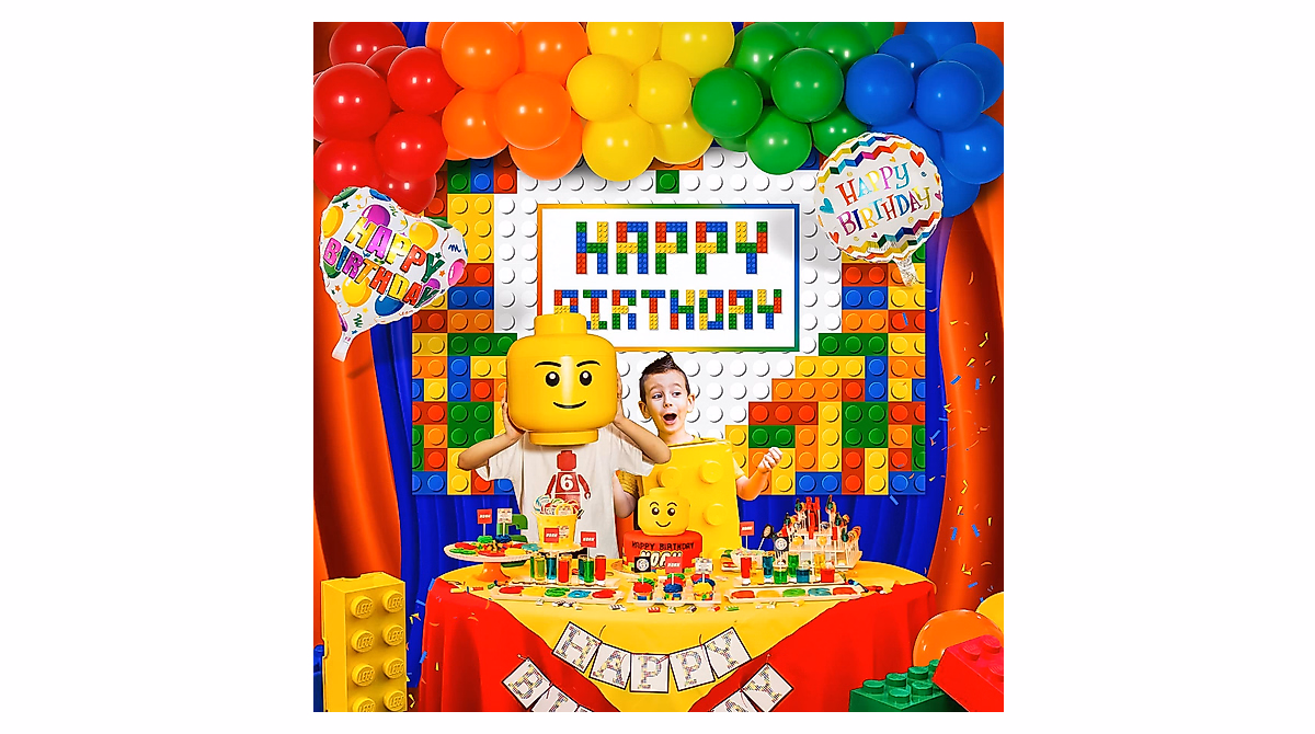 toohoo Building Blocks Party Decorations, Building Blocks Birthday ...