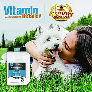 Canine Hyaluronic Acid + Zinc by Hyalogic - Joint & Immune Support, HyaFlex Pro Pure 8oz - Liquid Oral HA Dog & Pet Supplement